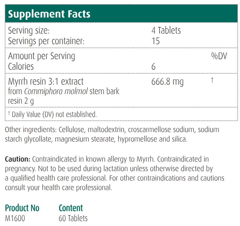 Mediherb Myrrh Forte – Integrated Nutraceuticals Ltd.